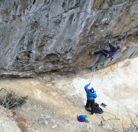 Belaying a Sport Pitch When the Leader Outweighs the Belayer