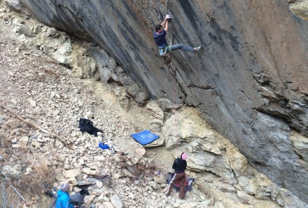 Belaying a Sport Pitch When the Leader Outweighs the Belayer