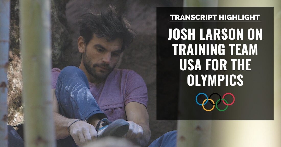 Transcript Highlight: Josh Larson on Training Team USA for the Olympics ...